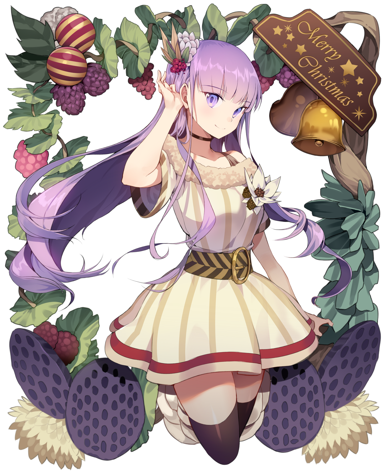 mamima christmas dress thighhighs transparent png | #431807 | yande.re